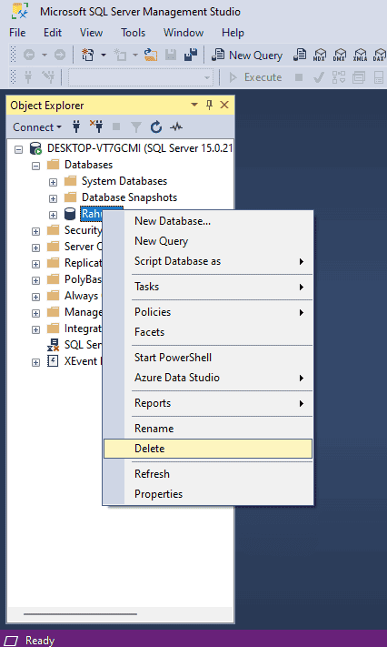 How to drop a database in SQL server?- Pickl.AI