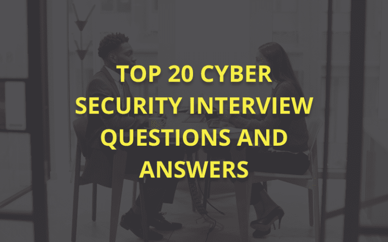 Cyber Security Interview Questions and Answers