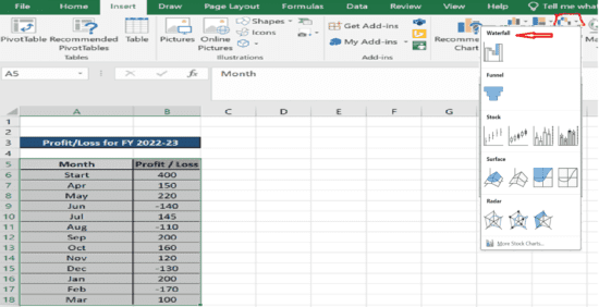 Step-by-Step Guide to Creating Waterfall Chart in Excel