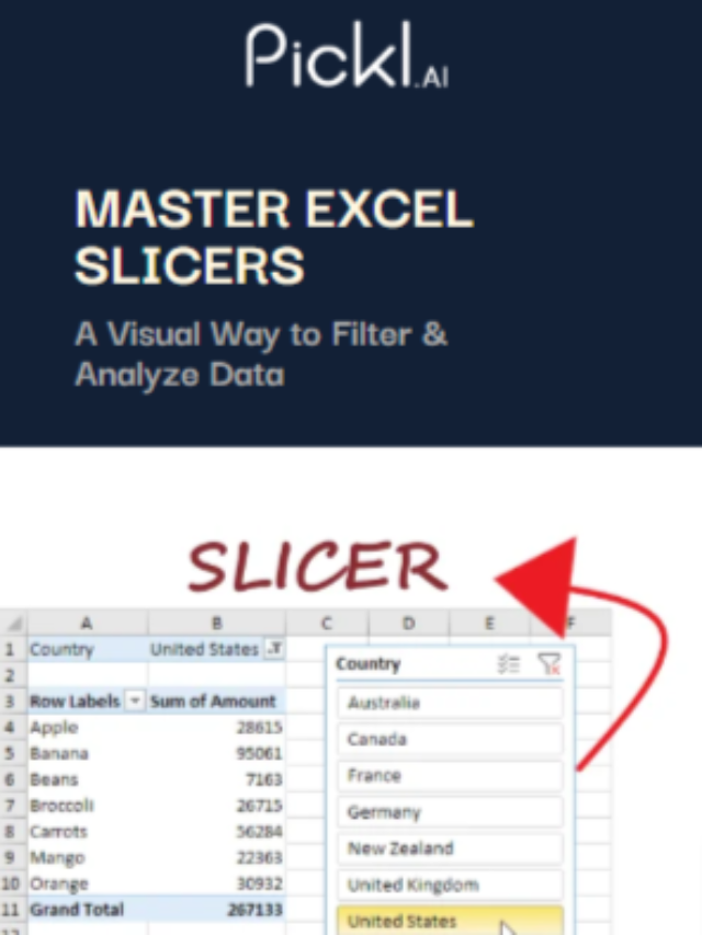 What are Excel Slicers? - Pickl.AI