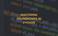 Mastering Palindrome program in Python