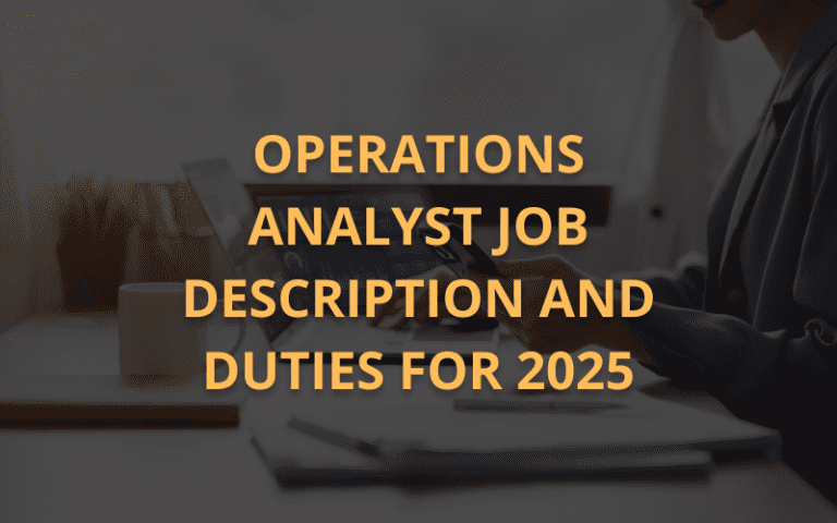 Operations Analyst Job: Roles, Responsibilities, and Skills