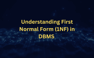 Understanding First Normal Form in DBMS